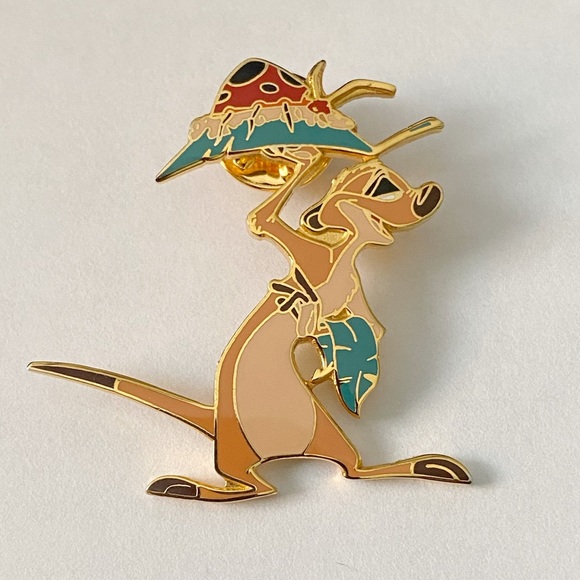 Disney | Jewelry | Disney Lion King Timon Bug On Leaf Platter Pin ...